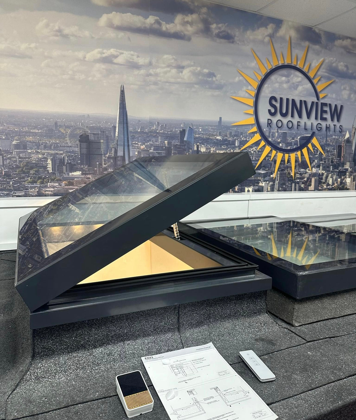 Electric Opening Skylight - 2023 Upgraded Model | Gladwell Glass