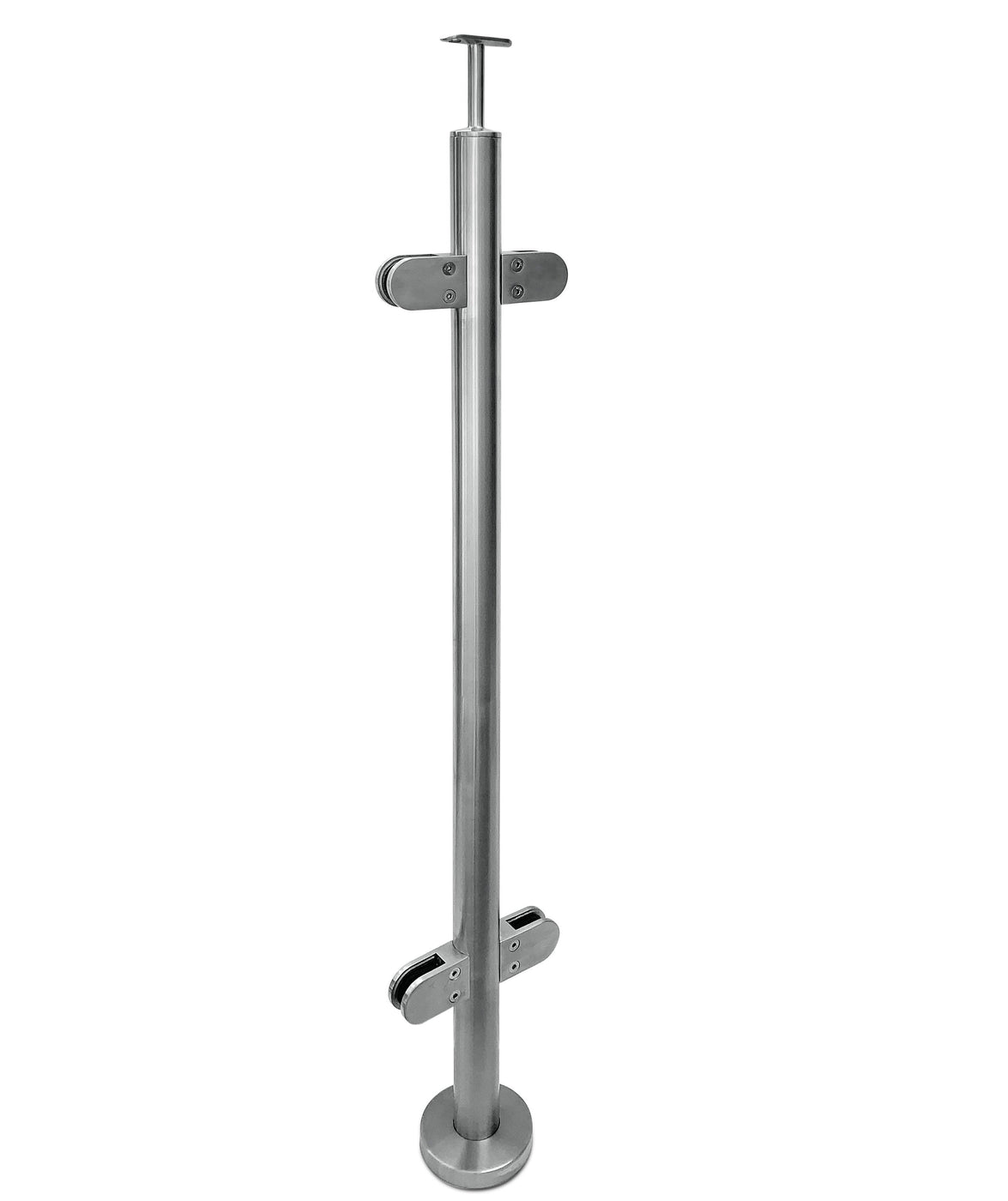 Centre Post for Glass Balustrade Handrail System, 316 Stainless Steel
